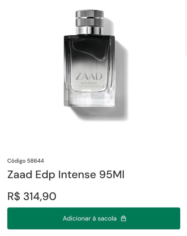 Zaad EDP Intense O Boticário: Novo Lançamento de Fragrância